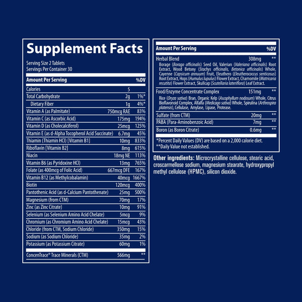 Stress Support Supplement | Stress-X Tablets |Trace Minerals