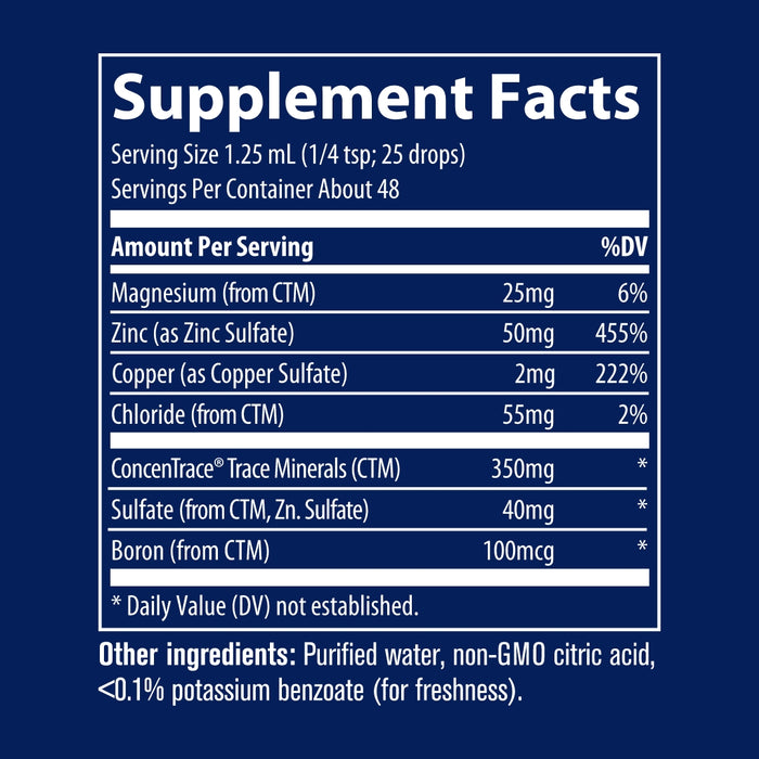 Support Metabolic Function With Liquid Ionic Zinc - Trace Minerals