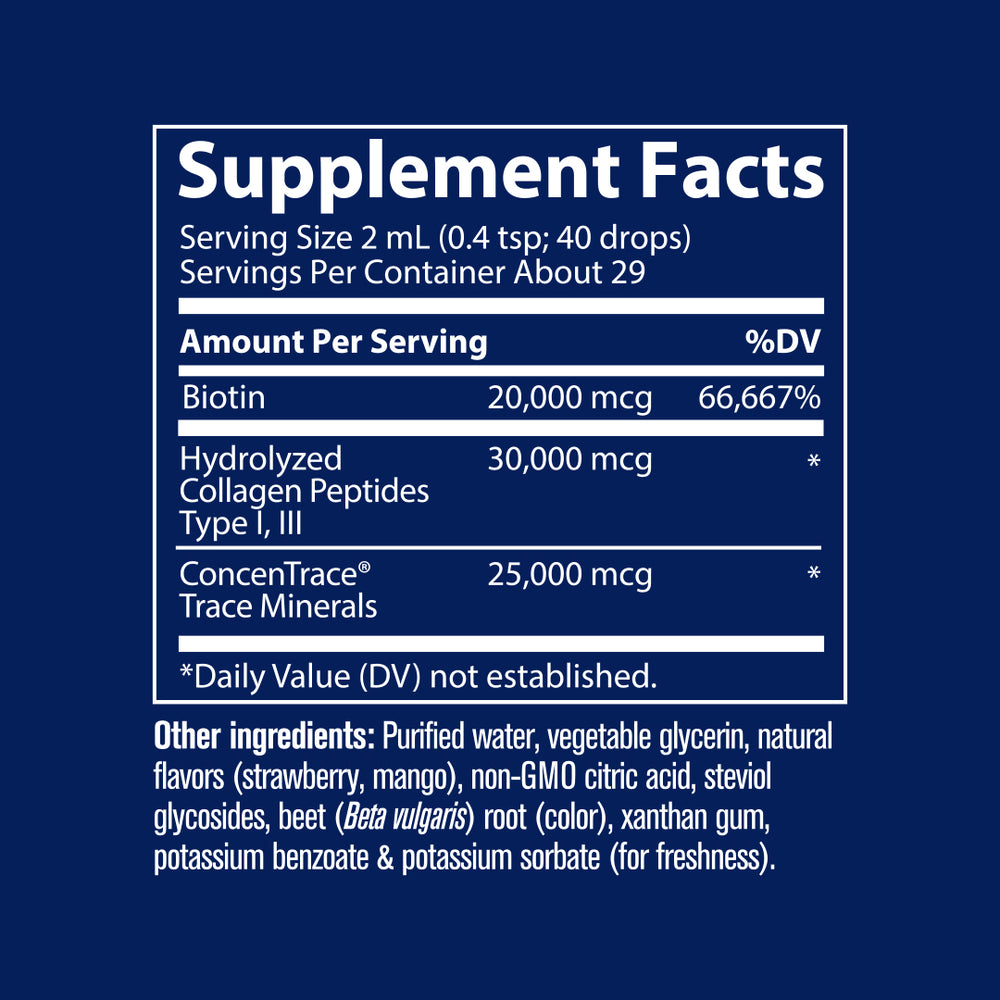 Biotin and Collagen Supplement | Trace Minerals