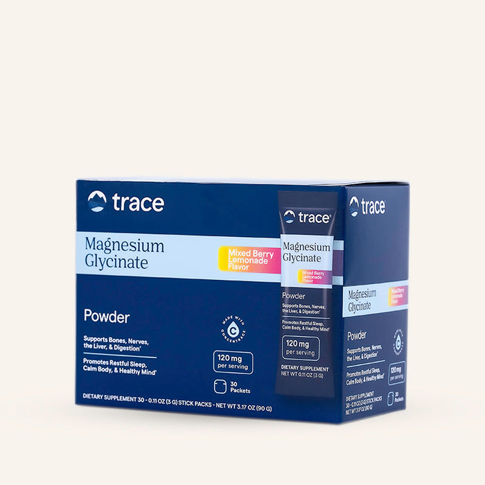 Magnesium Glycinate Powder - Stick Packs | Trace Minerals