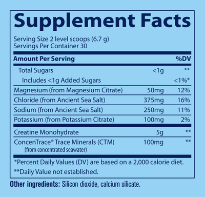 Creatine and Electrolytes Supplement | Trace Minerals